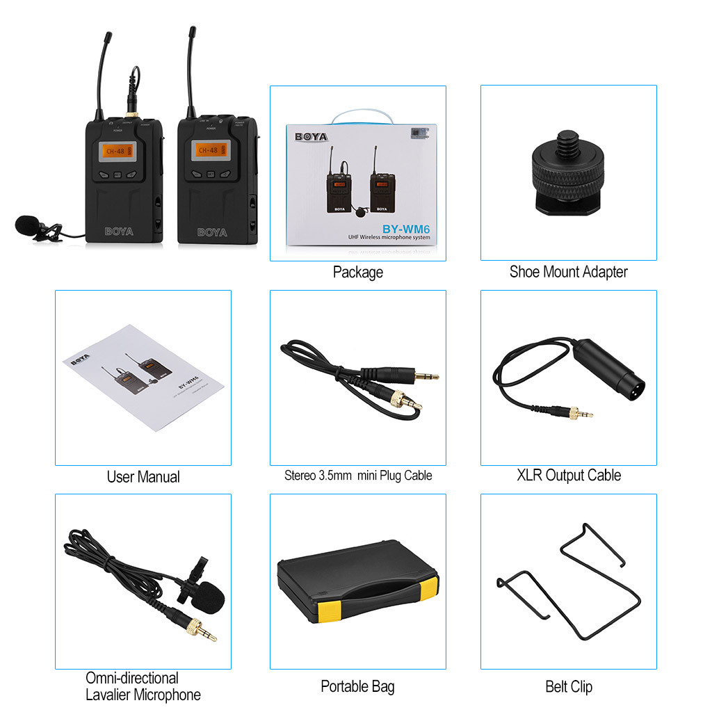 Micro không dây Boya BY-WM6 - Công Ty Cổ Phần Công Nghệ Truyền Thông Và ...